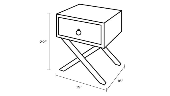 X Base End Table | The Inside Furniture