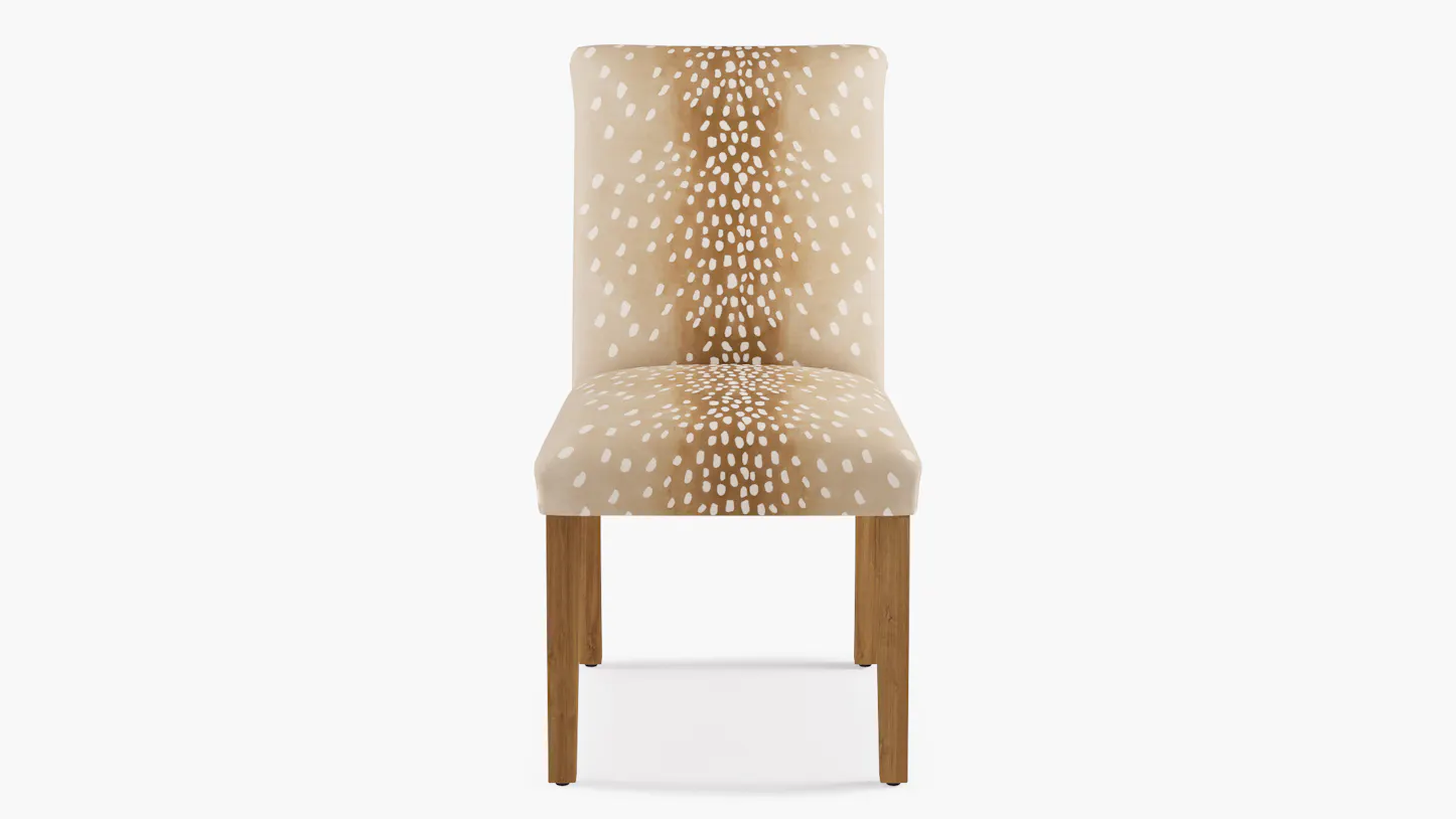 Fawn Upholstered Custom Classic Dining Chair | Fully Assembled | The ...