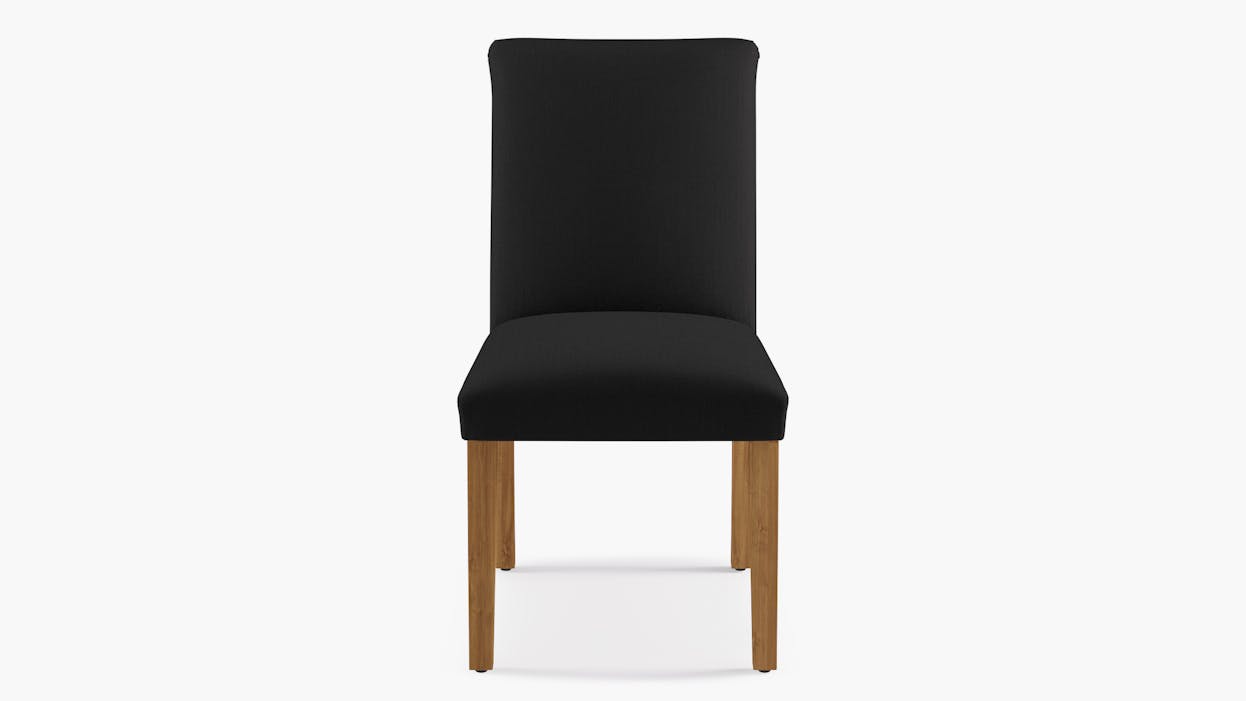 Raven Linen Upholstered Custom Classic Dining Chair | Fully Assembled ...