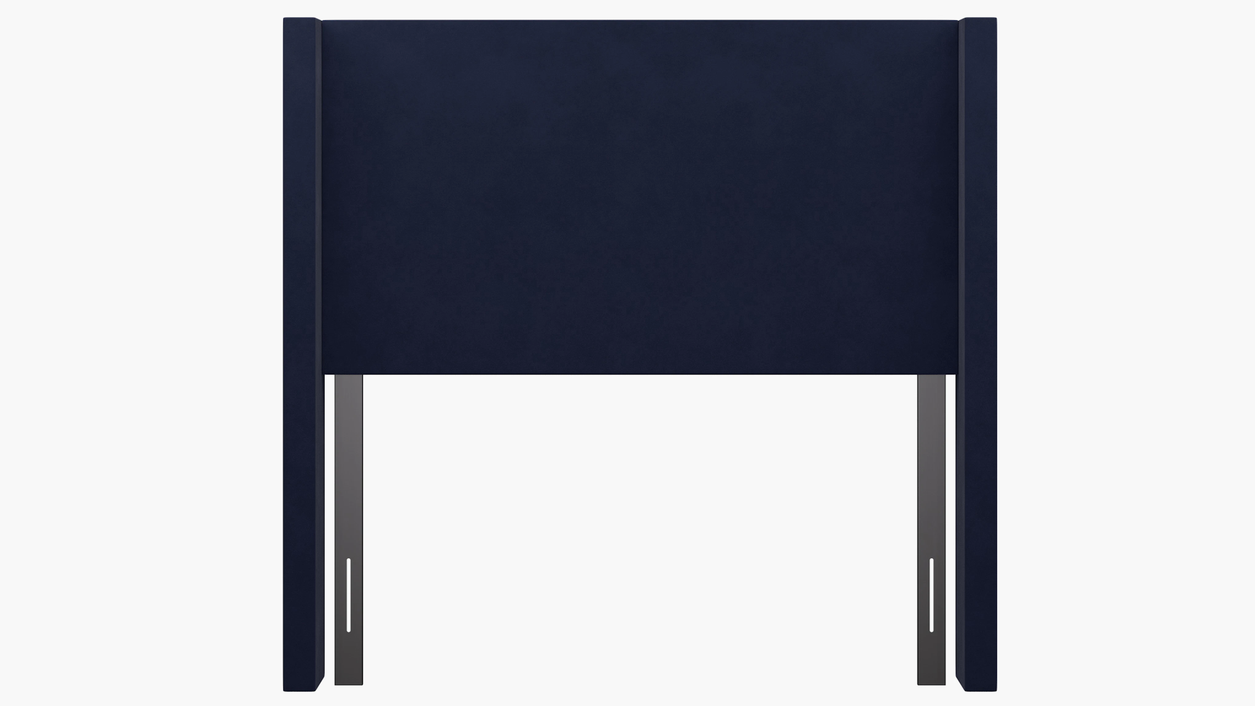 Navy Velvet Upholstered Custom Modern Wingback Headboard | Full | The ...