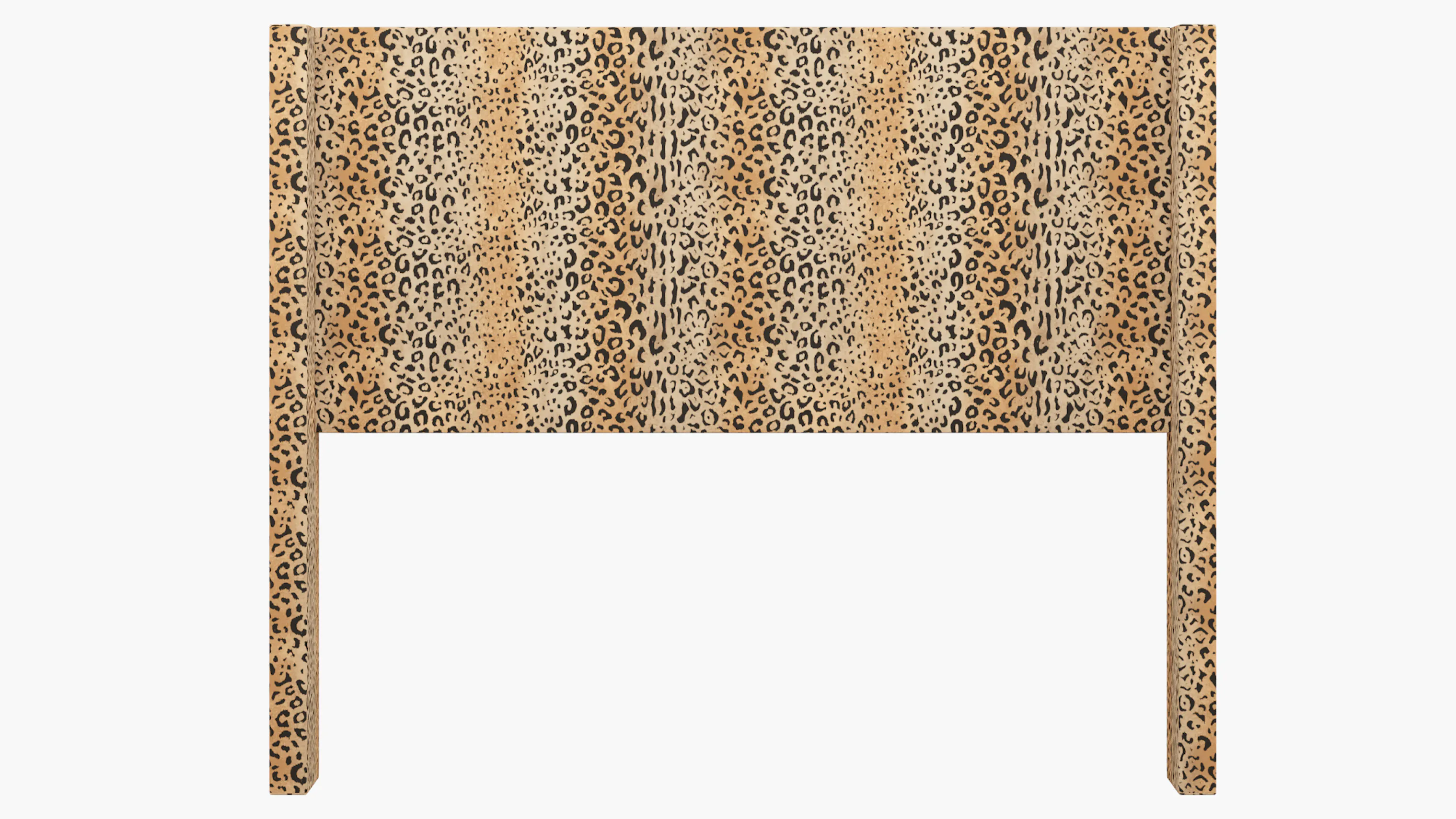 Leopard Upholstered Custom Modern Wingback Headboard | Queen | The ...