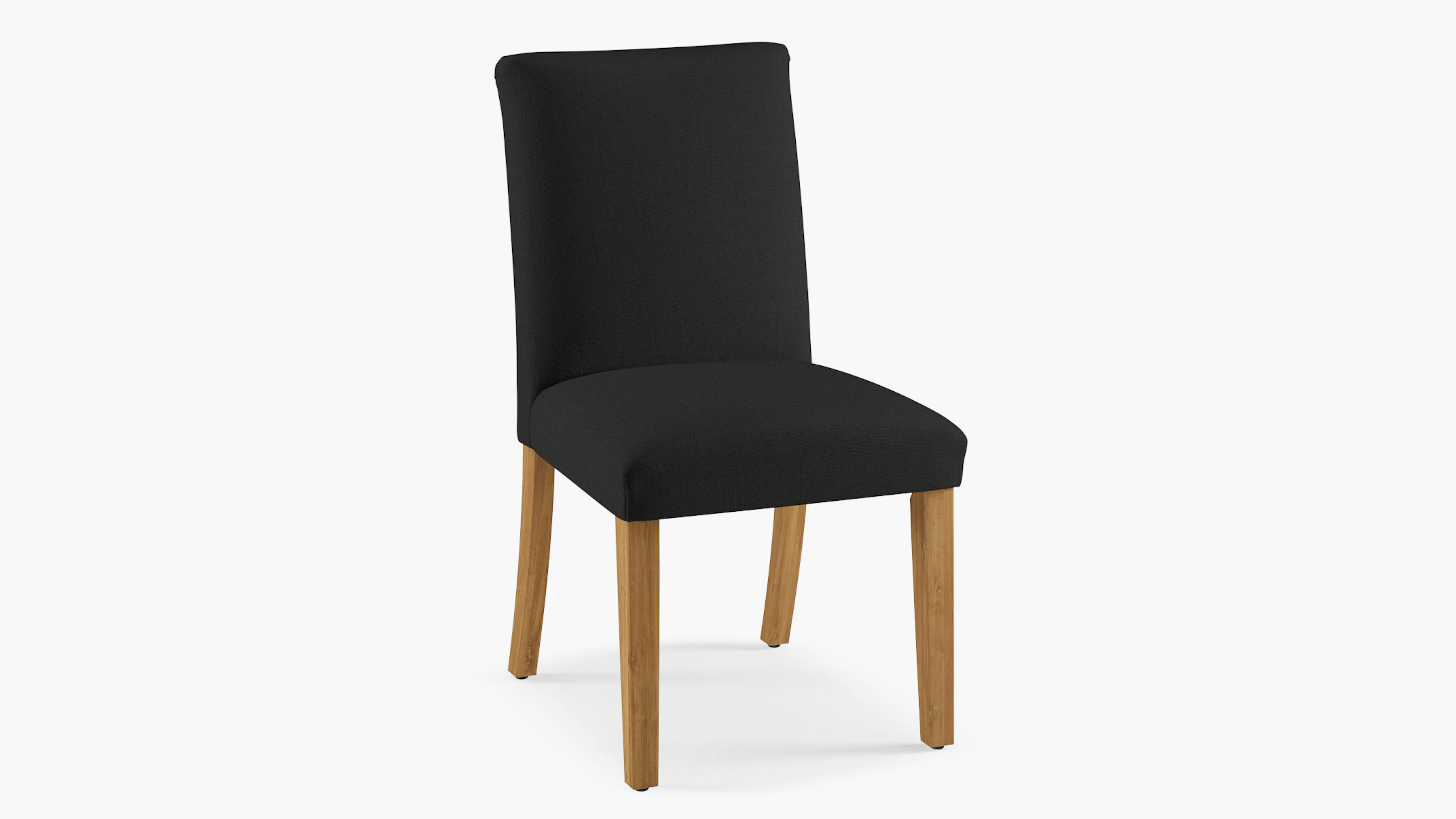 Raven Linen Upholstered Custom Classic Dining Chair | Fully Assembled ...