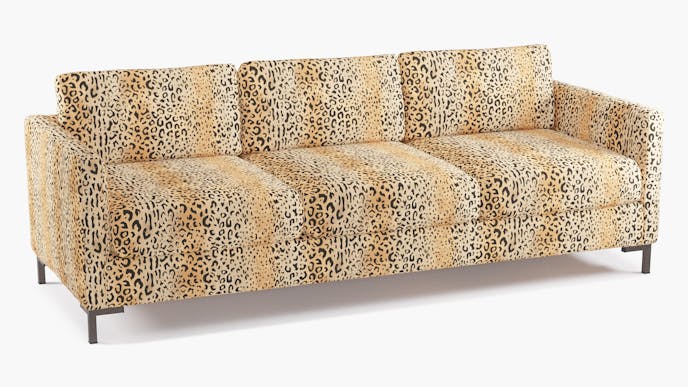 Leopard Upholstered Custom Modern Sofa | The Inside Furniture