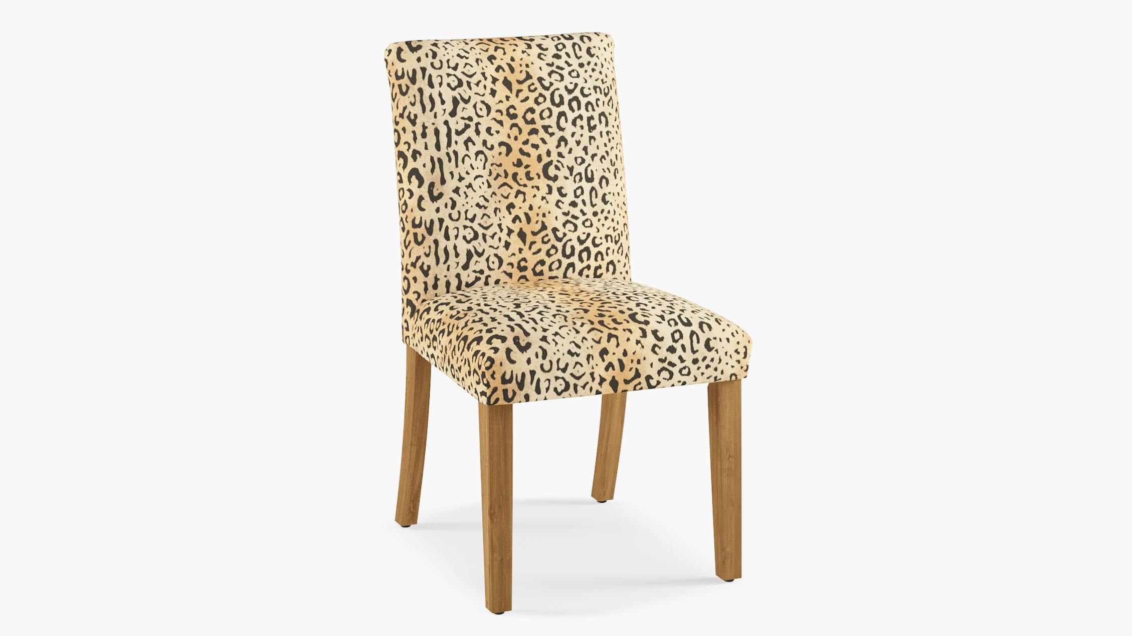 Leopard Upholstered Custom Classic Dining Chair | Requires Assembly ...