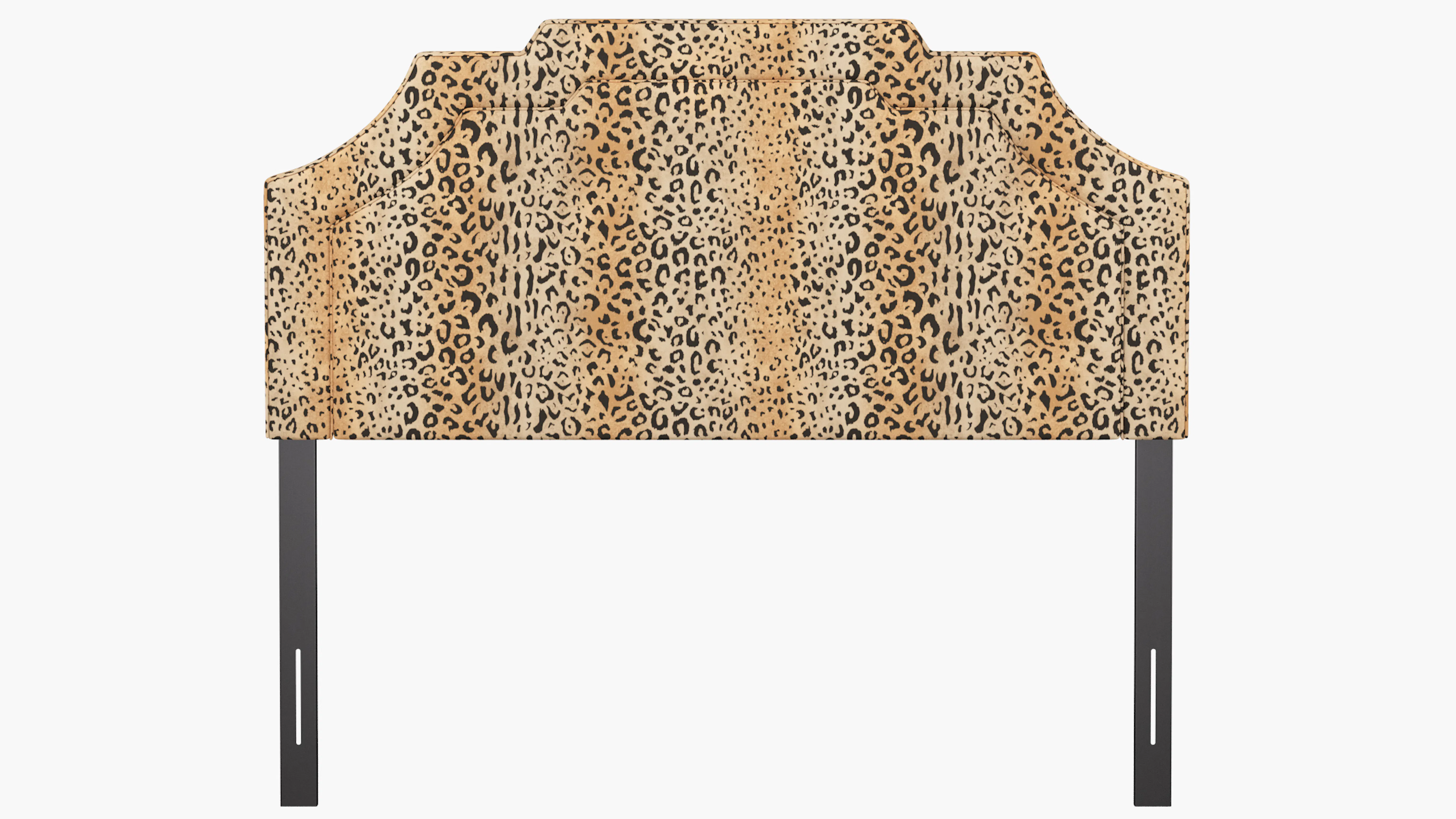 Leopard Upholstered Custom Art Deco Headboard | Queen | The Inside ...