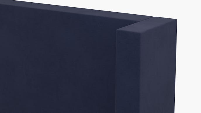 Navy Velvet Upholstered Custom Modern Wingback Headboard | Full | The ...