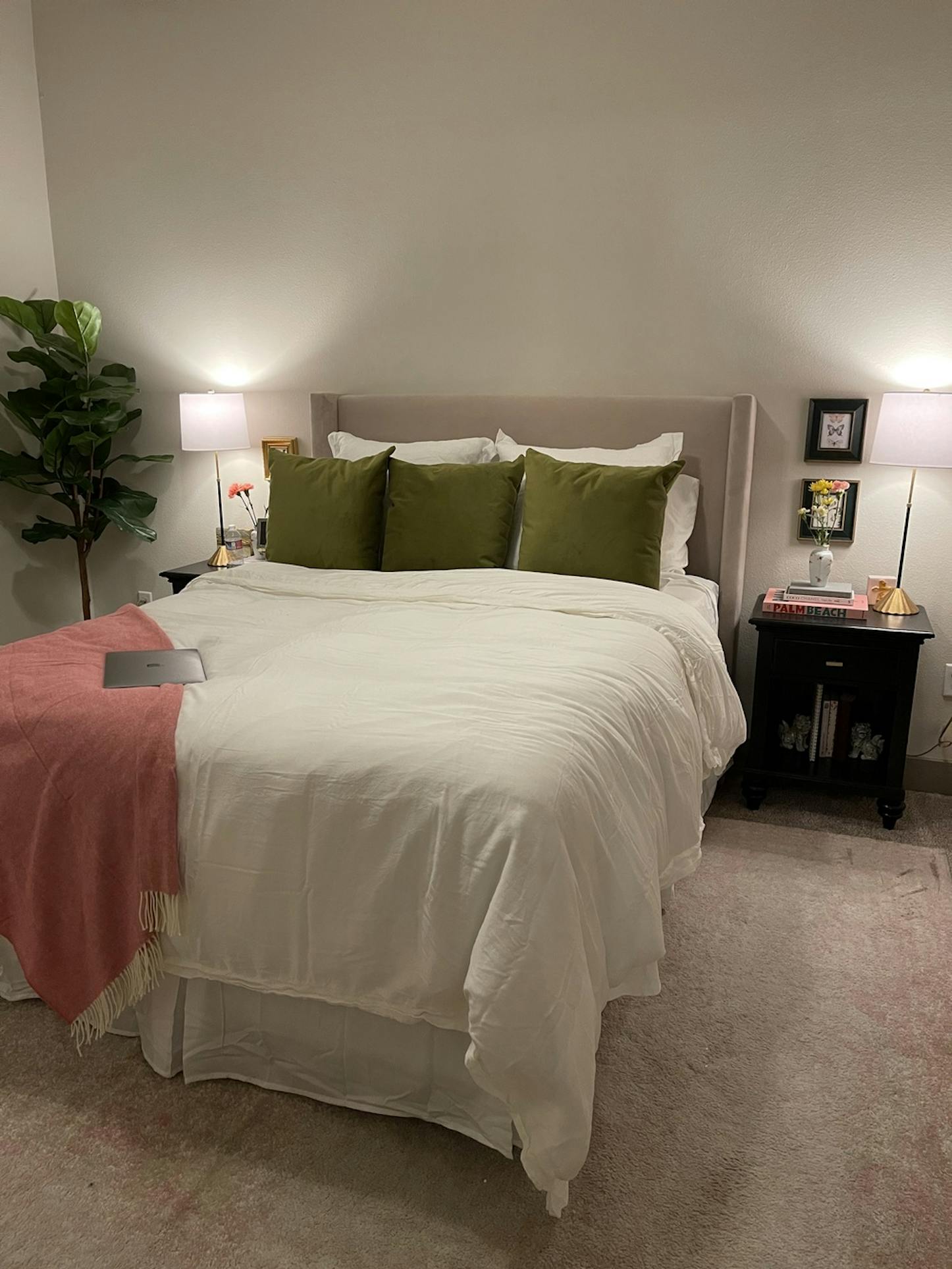 Fawn Upholstered Custom Modern Wingback Headboard | Twin | The Inside ...